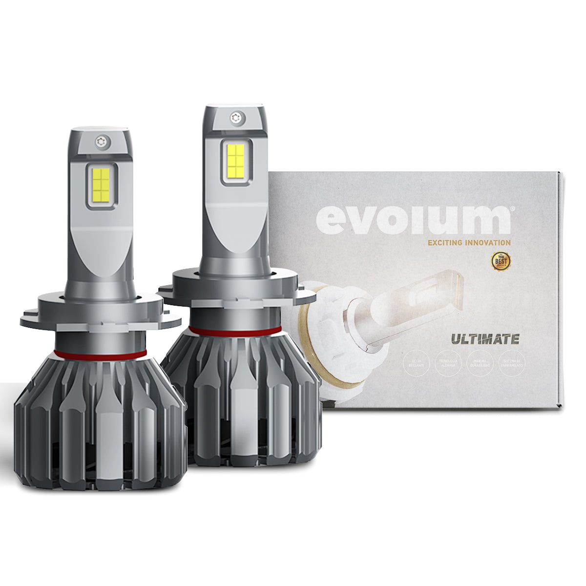 Focos Led Faros Kit Automotriz Ultimate H1 H3 H7 H11 9005 9006 – Evolum ...