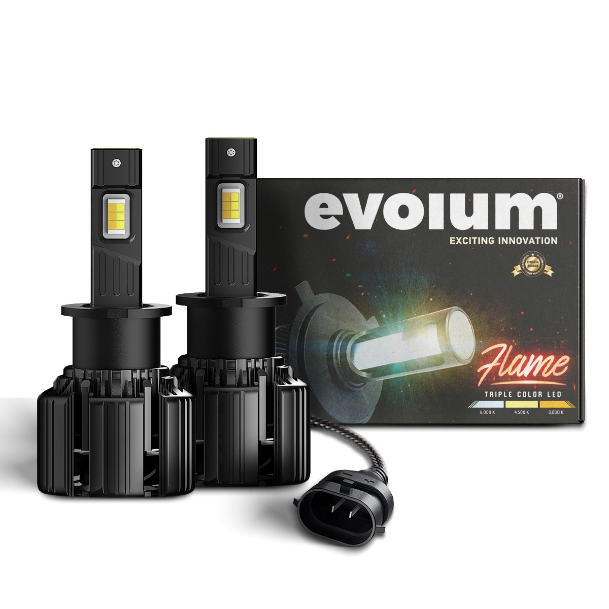 Focos Led Faros Kit Automotriz Flame H1 H3 H7 H11 9005 9006 – Evolum.shop