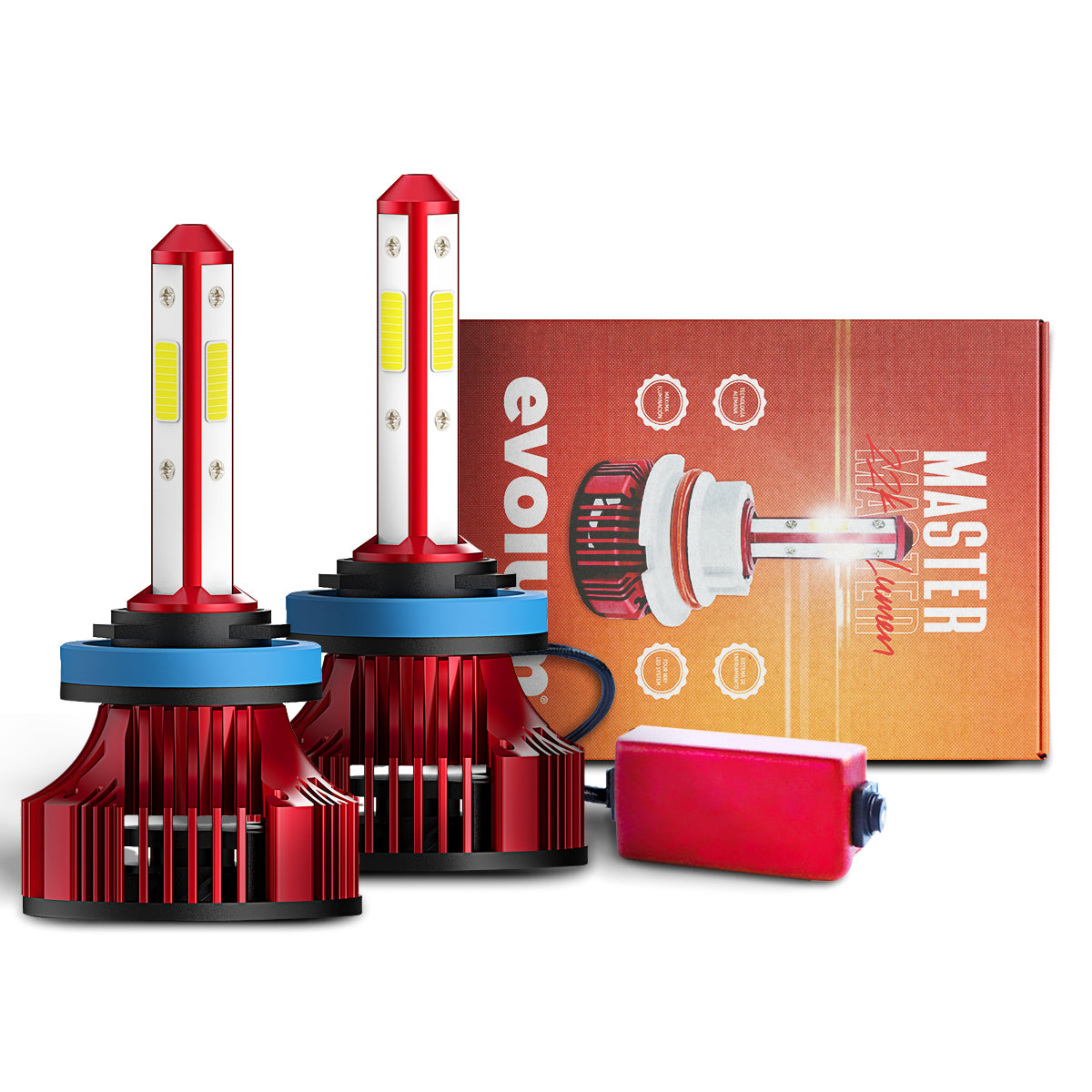 Focos Led Faros Kit Automotriz Master H1 H3 H7 H11 9005 9006 – Evolum.shop