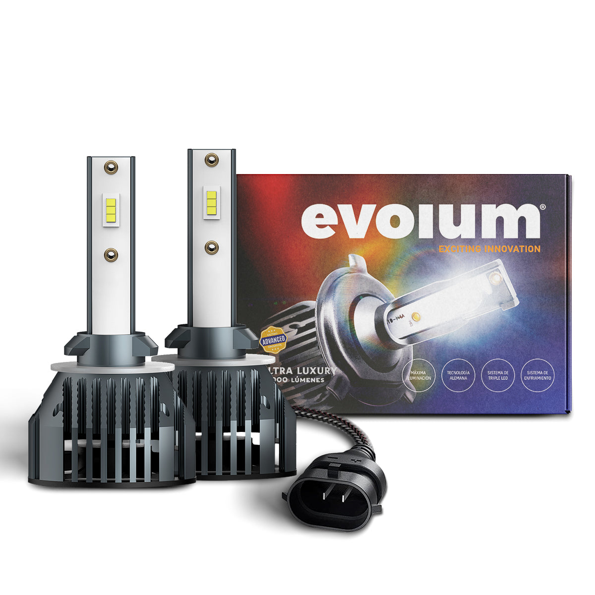 Focos Led Faros Kit Automotriz Ultra Luxury H1 H3 H7 H11 9005 9006 – Evolum.shop